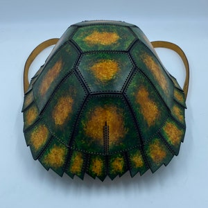 Leather Turtle Backpack Bag Purse Tortoise Small - Etsy