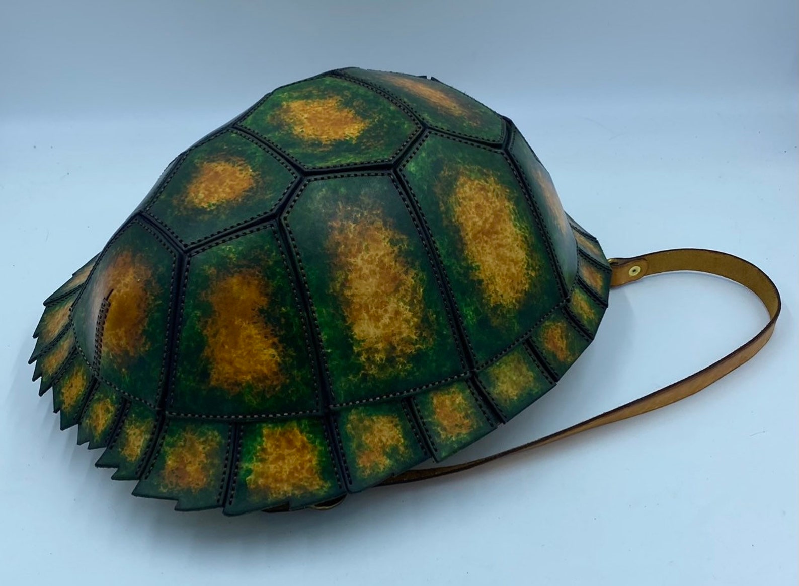 Leather Turtle Backpack Bag Purse Tortoise Small - Etsy