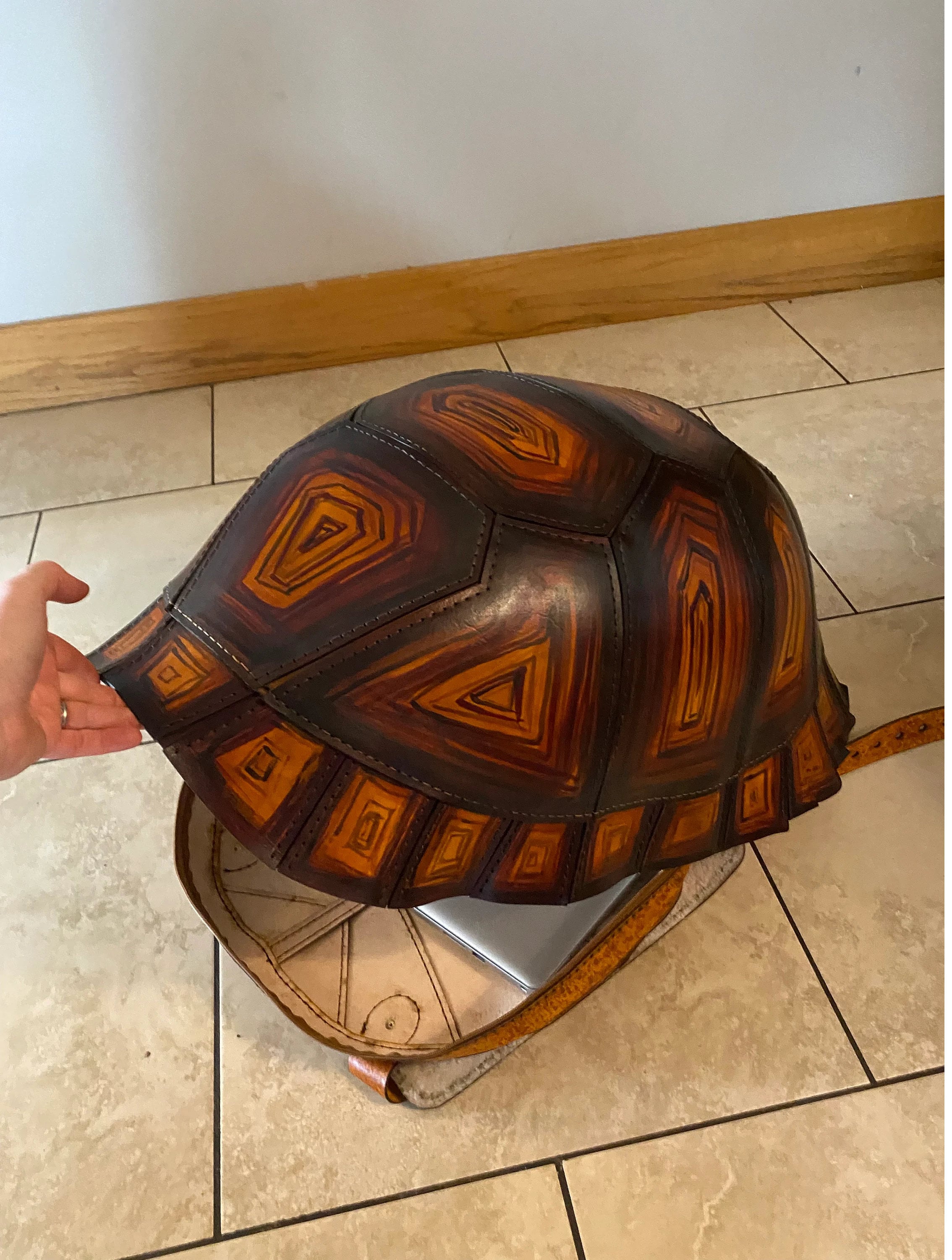 XL Leather Turtle Tortoise Backpack Bag Purse Extra Large - Etsy