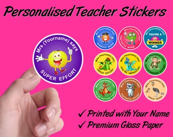 Personalised Teacher Stickers | Etsy Australia