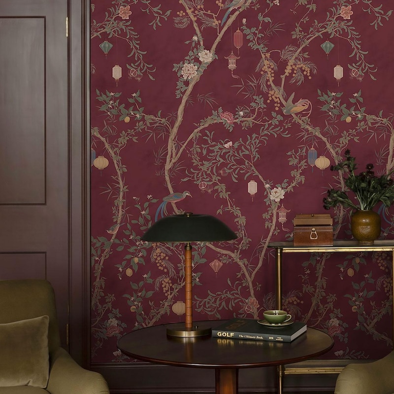Flower Branches Wallpaper - Etsy