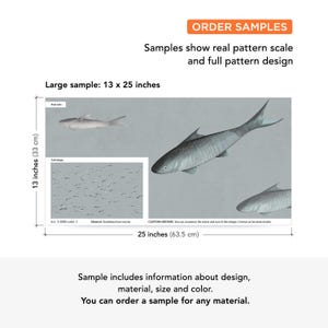Coastal Fish Wallpaper – Unique Ocean Mural With Hand-drawn Sea Fish ...
