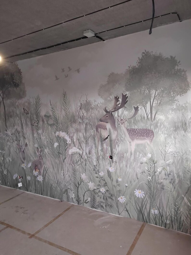 Forest Wallpaper Kids Forest Wallpaper Forest Landscape - Etsy