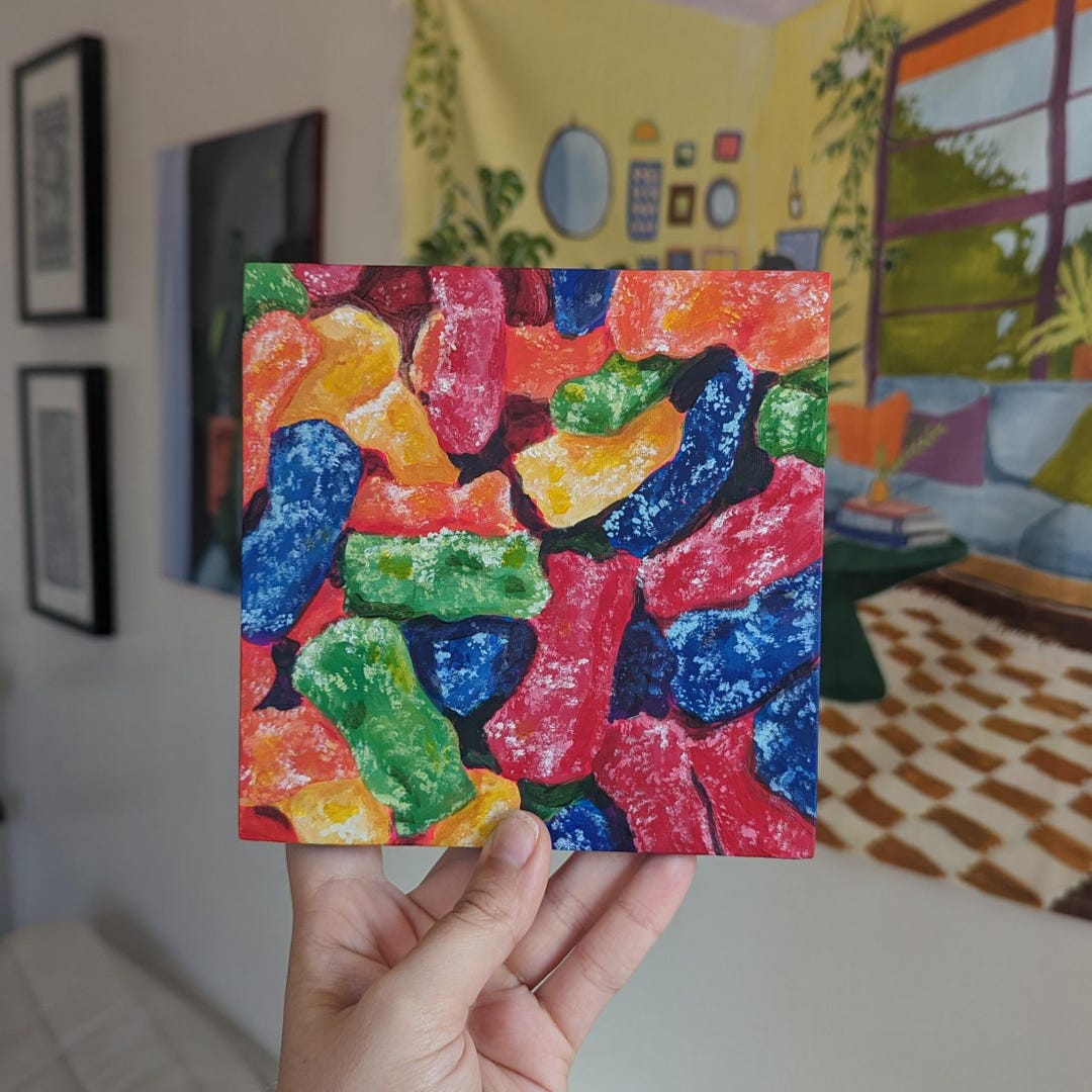 ORIGINAL Sour Patch Kids Painting - Etsy