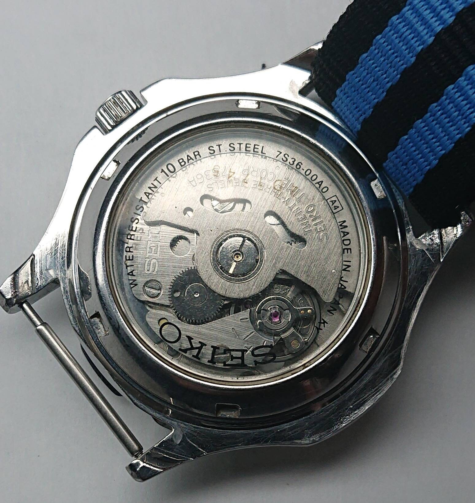 Seiko 5 Sports Blue Dial Watch - Etsy Seiko 5 Sports Blue Dial Watch - Etsy
