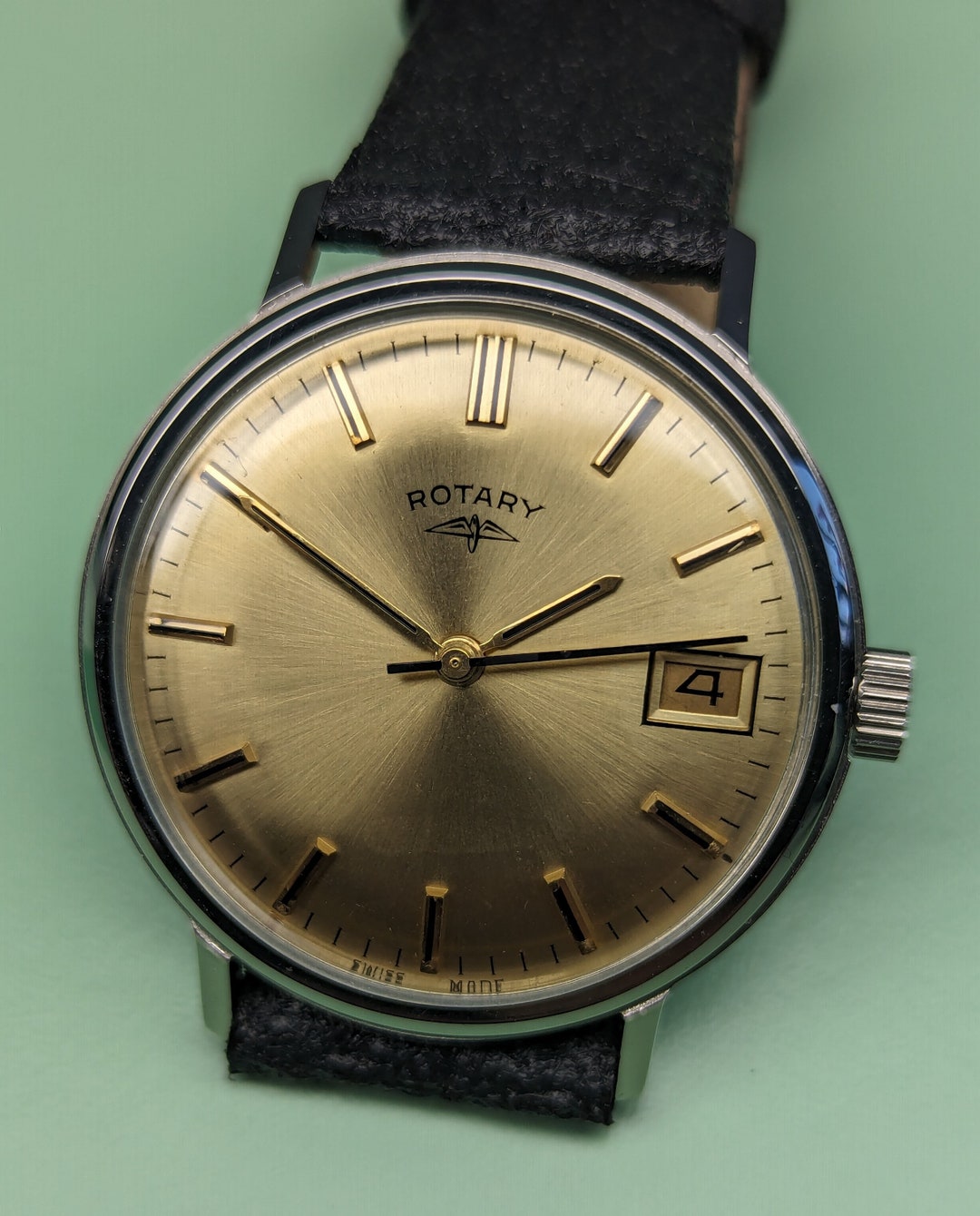 Vintage Rotary Incabloc Mechanical Watch - Etsy