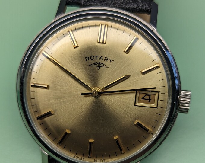 Vintage Rotary Incabloc Mechanical Watch - Etsy
