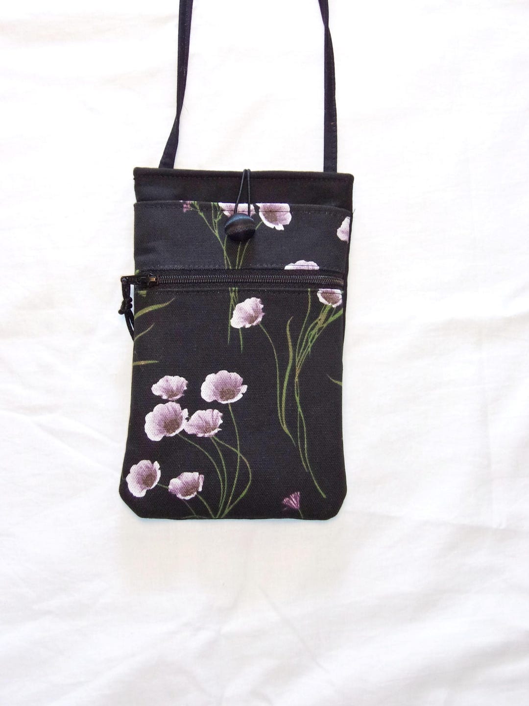 Floral Crossbody Phone Purse: 3-pocket Small Shoulder Bag - Etsy