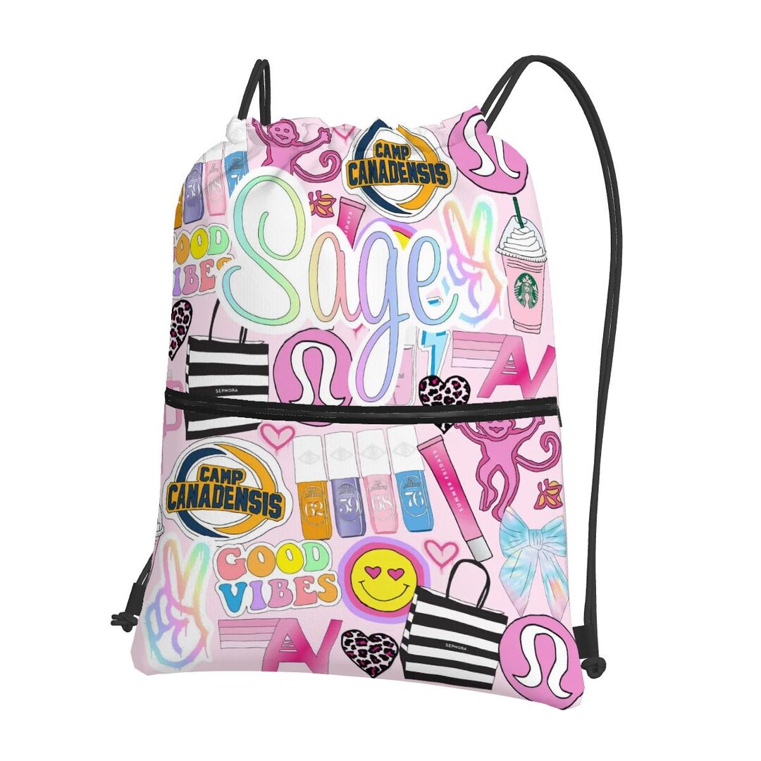 Preppy Girl Camp Drawstring Bag | All Summer Camps | Custom ...