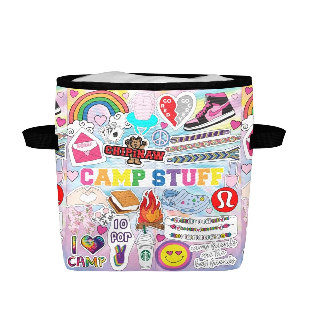Camp Stuff Square Bin | All Summer Camps | Custom | Personalized | Camp ...