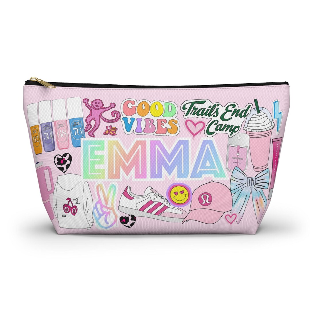 Preppy Girl Camp Large Pouch | All Summer Camps | Custom | Personalized ...