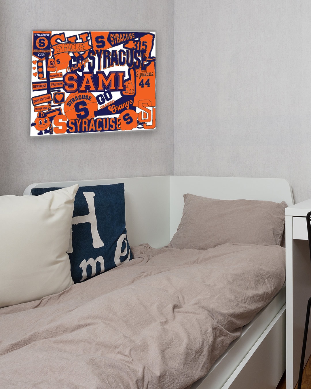 Canvas Wall Art Decor for College Dorm Room All Schools Hand Drawn ...