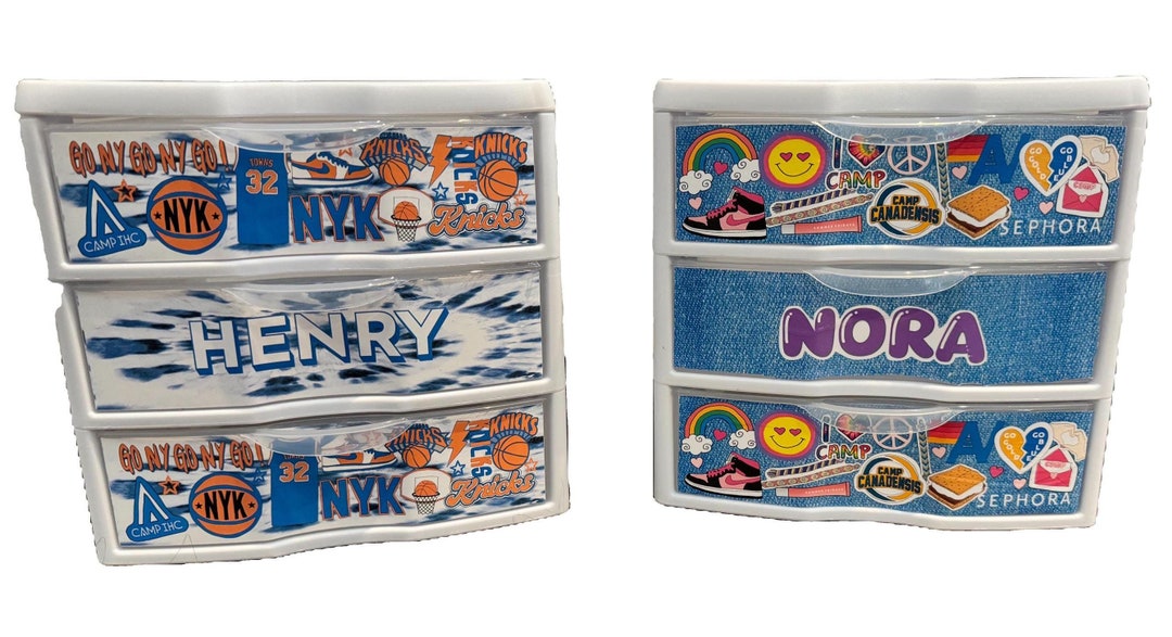 Camp Mini Drawers All Summer Camps Bunk Junk Holder Custom Personalized ...