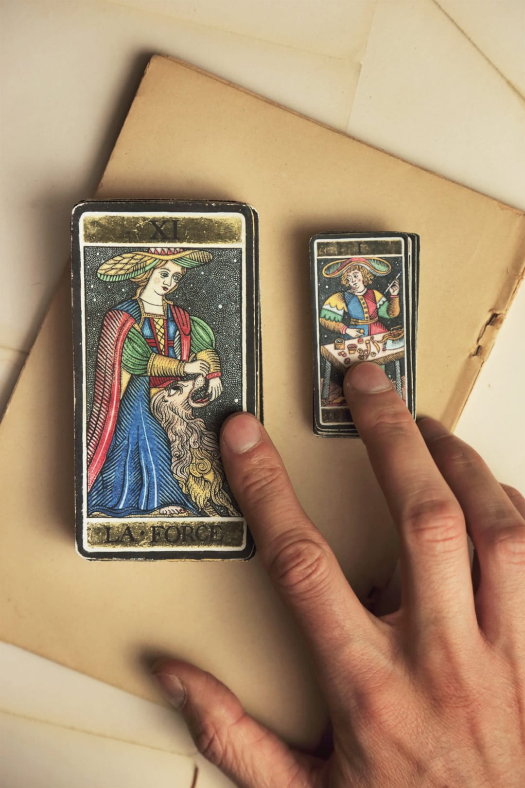 Handmade Mini Tarot Deck. Pocket Size Version of the Black Tarot De ...