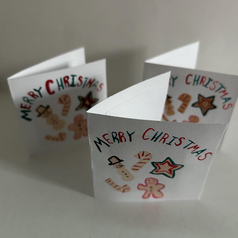 Christmas Cookie Card - Etsy