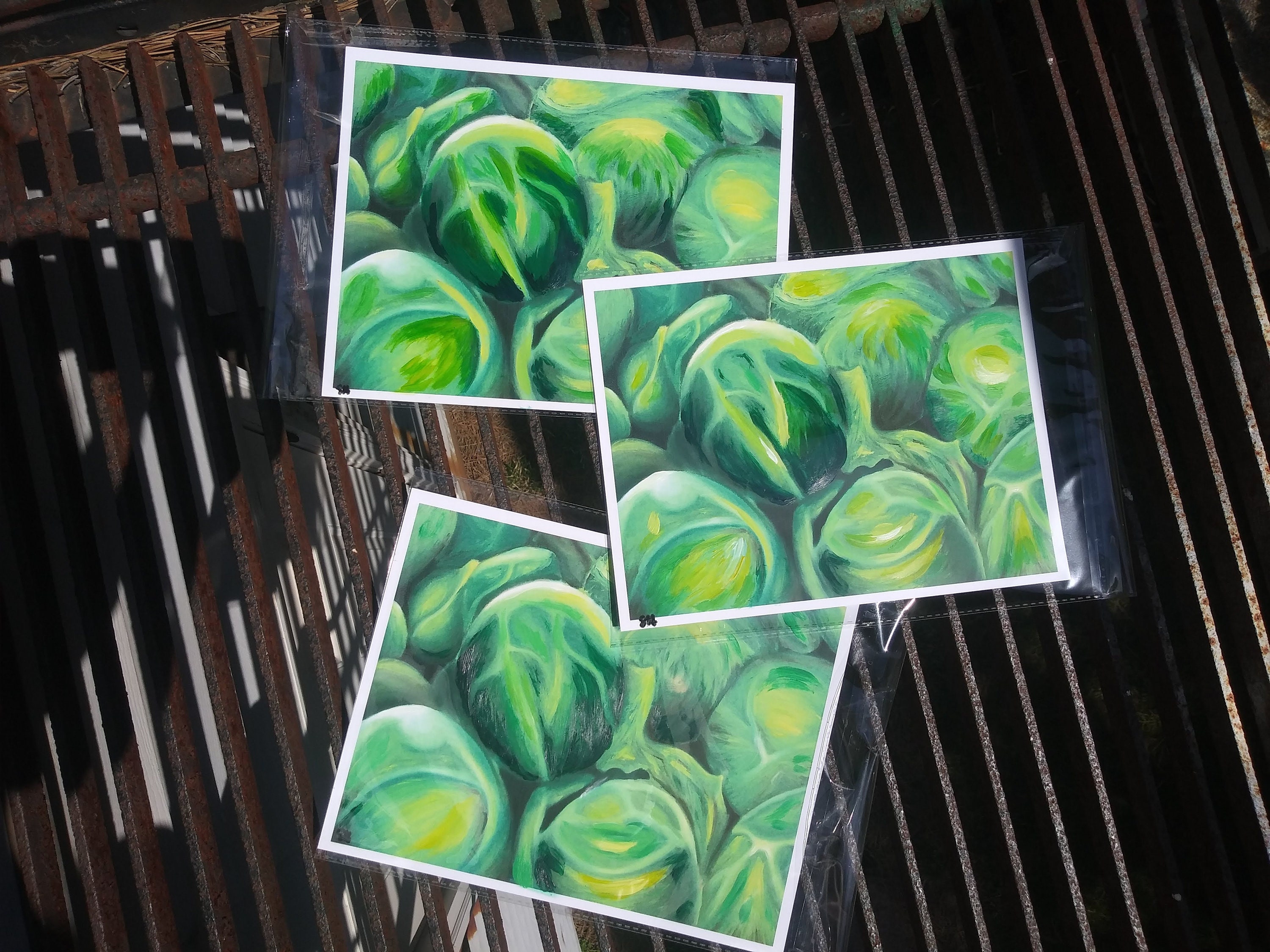 Enhanced Brussel Sprout Print - Etsy UK