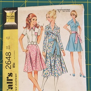 Vintage Sewing Pattern 1970 Mccall's Dress - Etsy