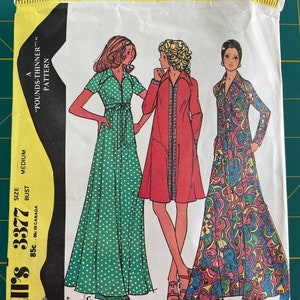 Vintage 1970's Mccall's Sewing Pattern 3377, Dress From 1972 - Etsy