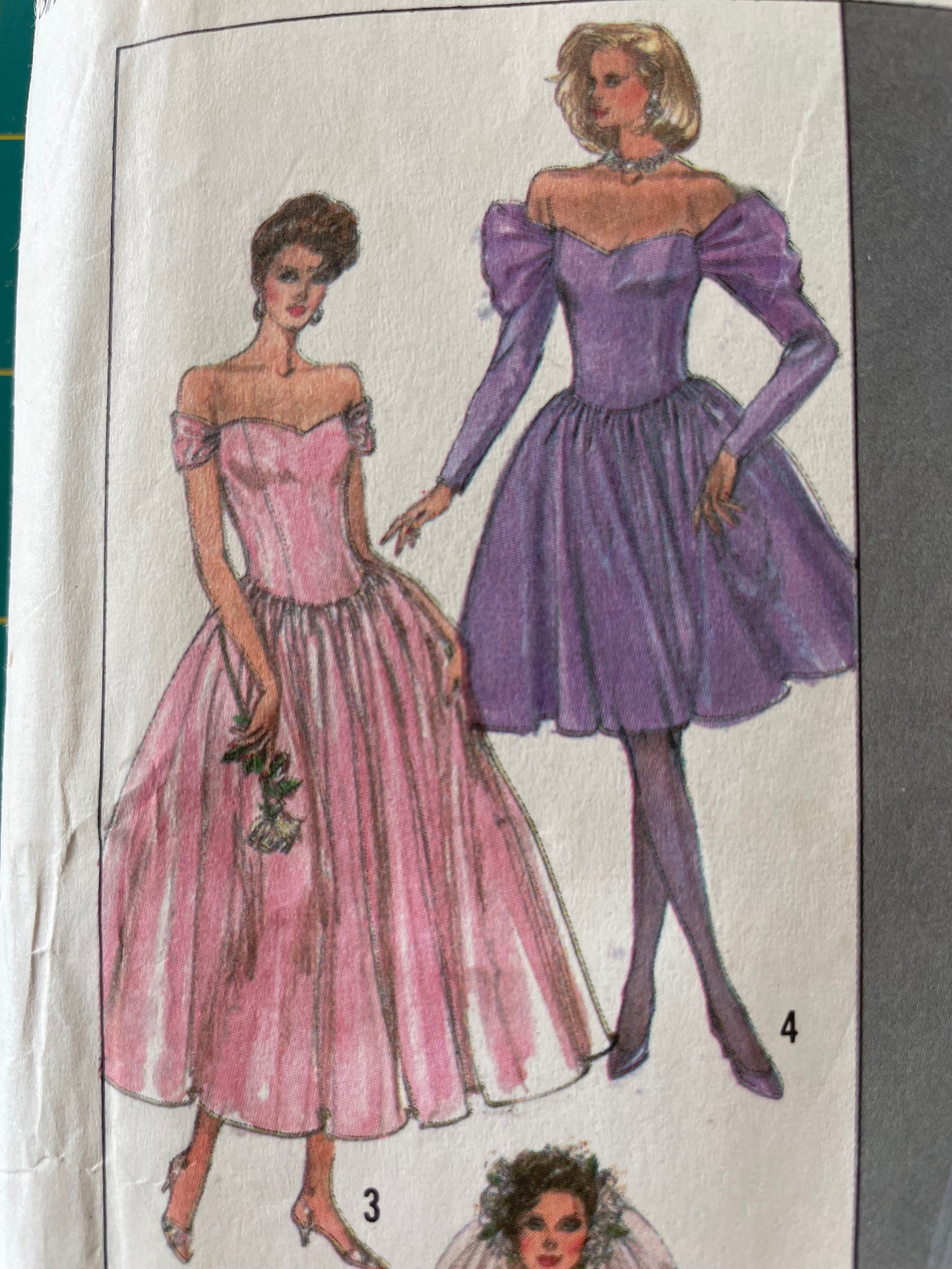Vintage 1980's Simplicity Sewing Pattern 8413: Formal, Prom, Bridal ...