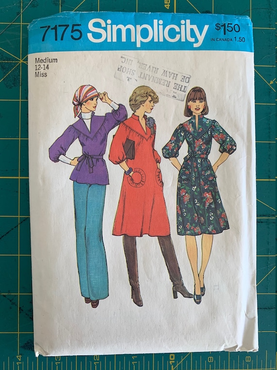 Vintage 1975 Sewing Pattern Simplicity 7175 - Etsy
