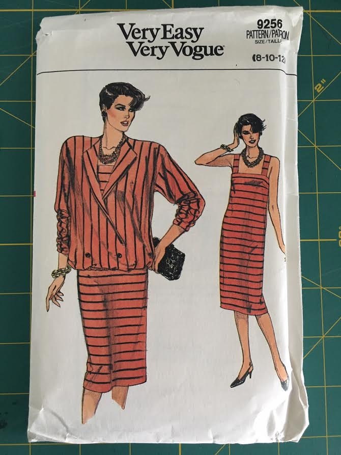 Vintage 1985 Vogue Sewing Pattern, #9256 Jacket and Dress - Etsy