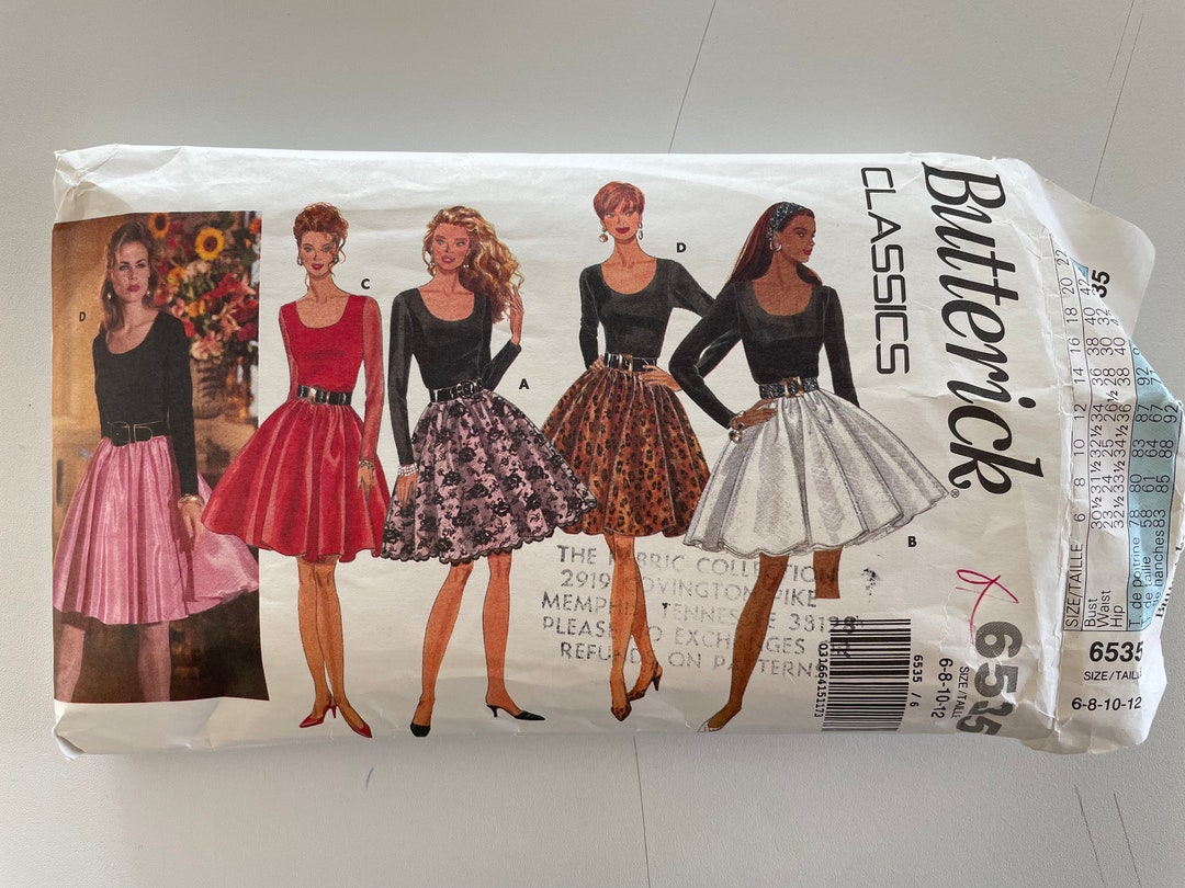 Vintage 1990's Butterick Sewing Pattern 6535; Prom, Evening, or ...