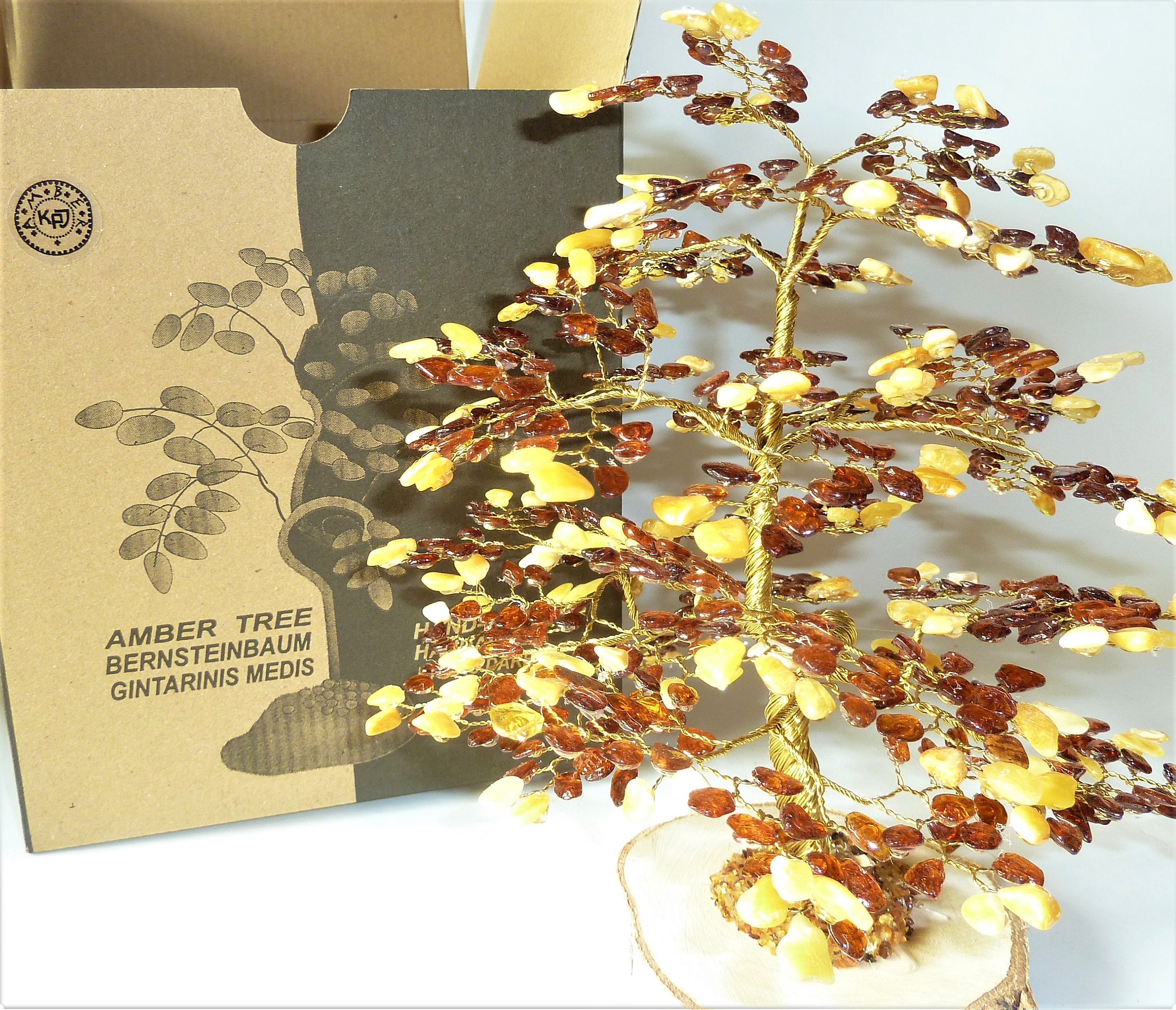 Lucky Tree Oak Made Of Natural Baltic Amber 630 Beads. | Etsy