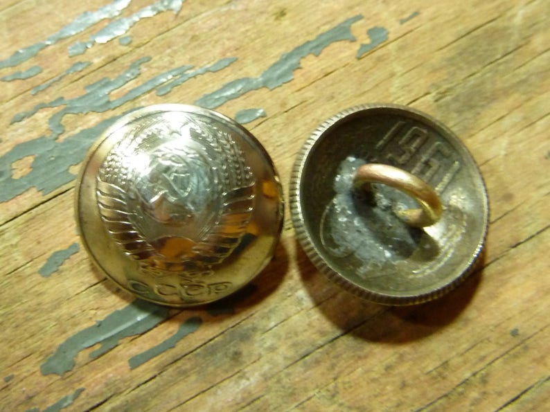 Сoin Buttons Made From Soviet Union 10 Kopeek | Etsy