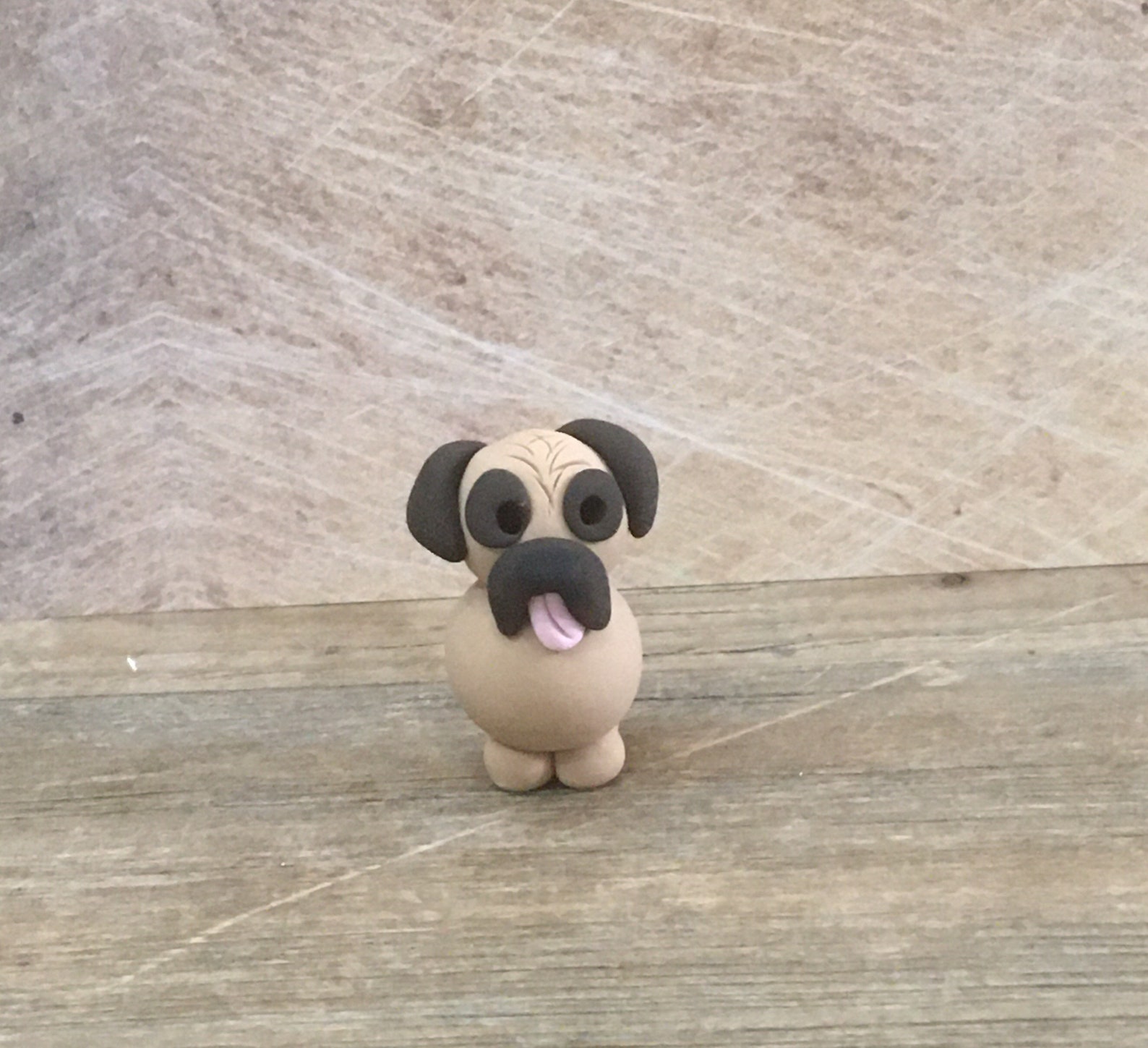 Pug Clay Figure Clay Dog Model Fur Baby Dog Owners Gift - Etsy Australia