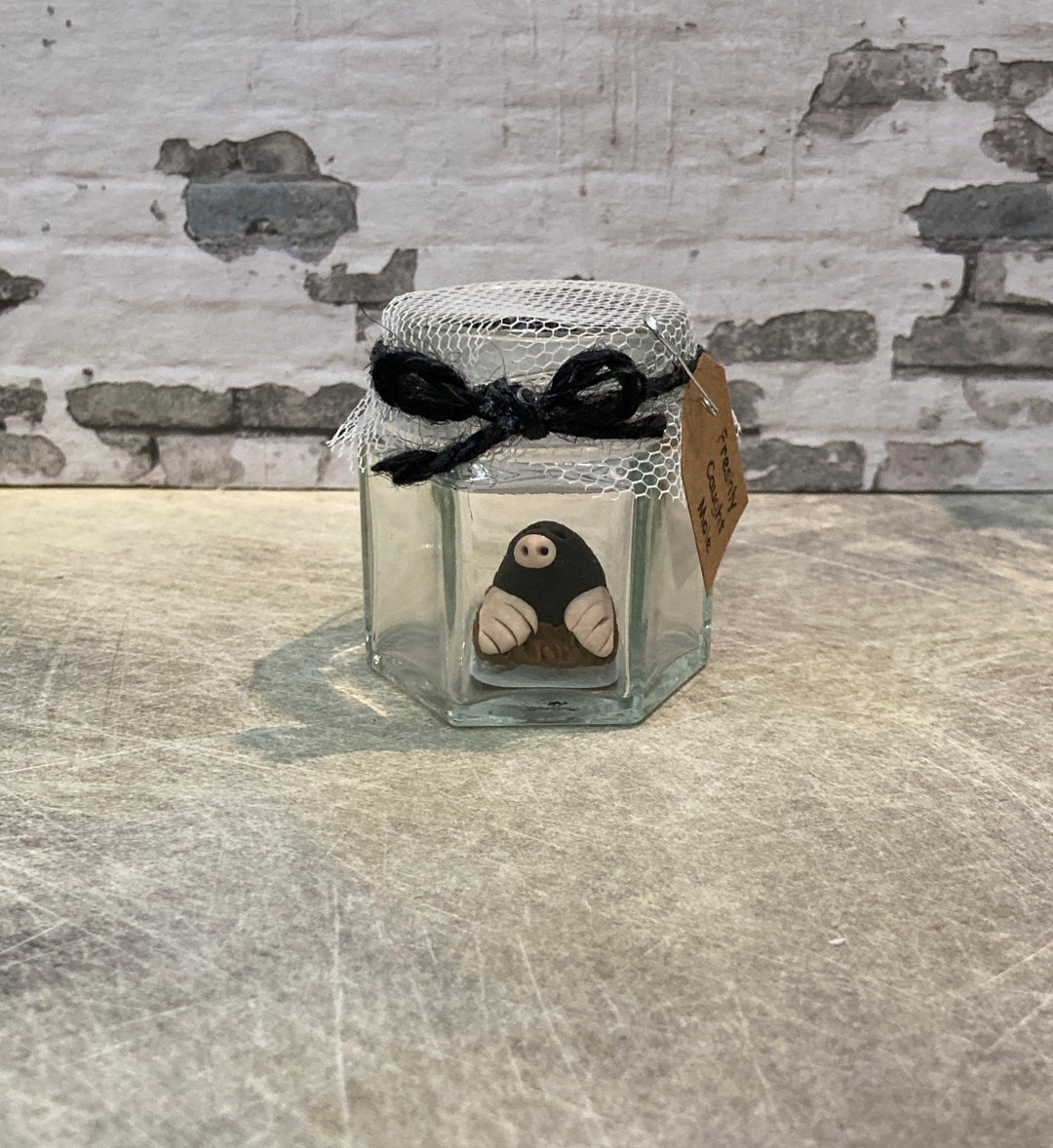 Mole Clay Figure Freshly Caught Mole - Etsy UK