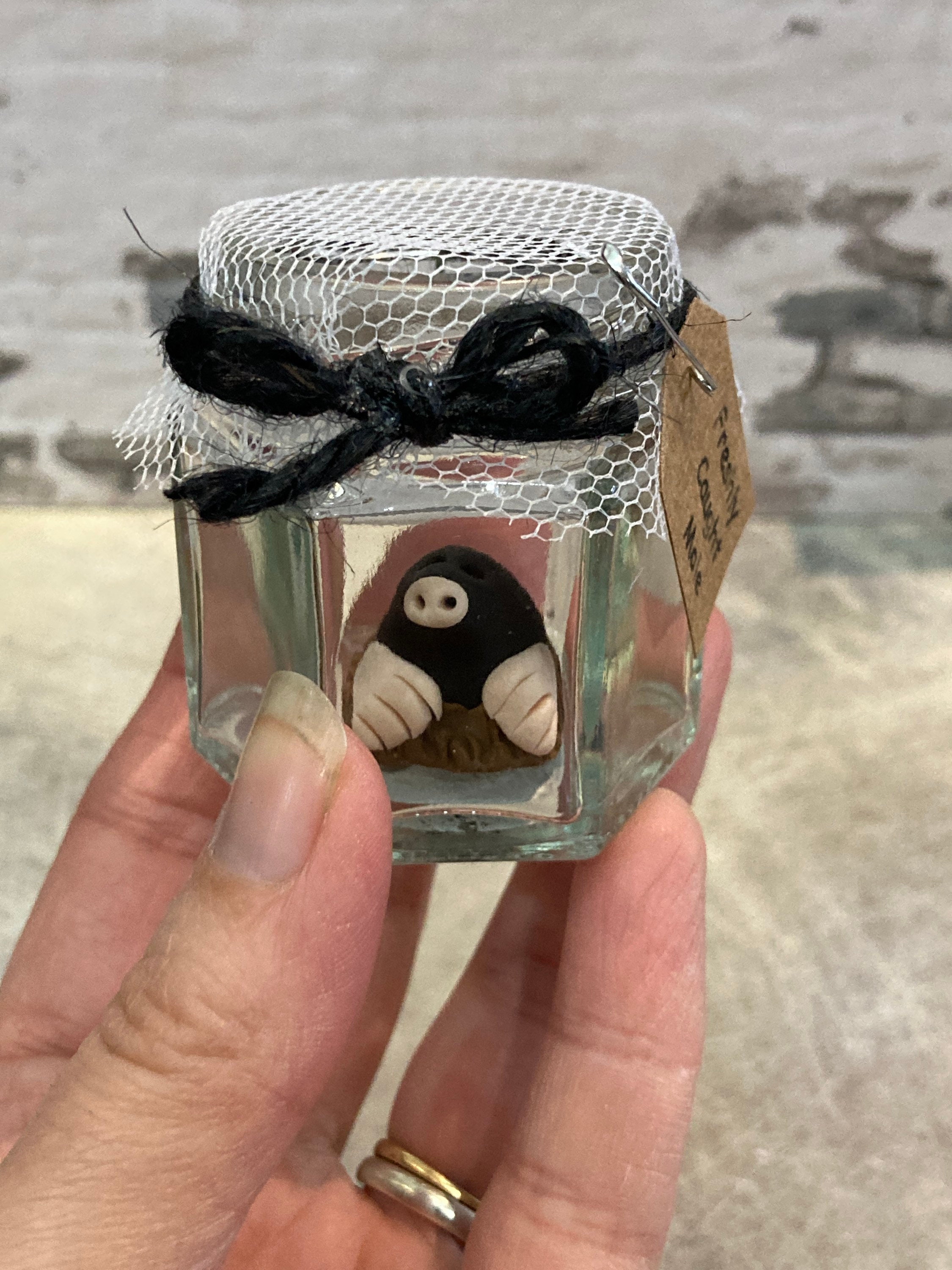 Mole Clay Figure Freshly Caught Mole - Etsy