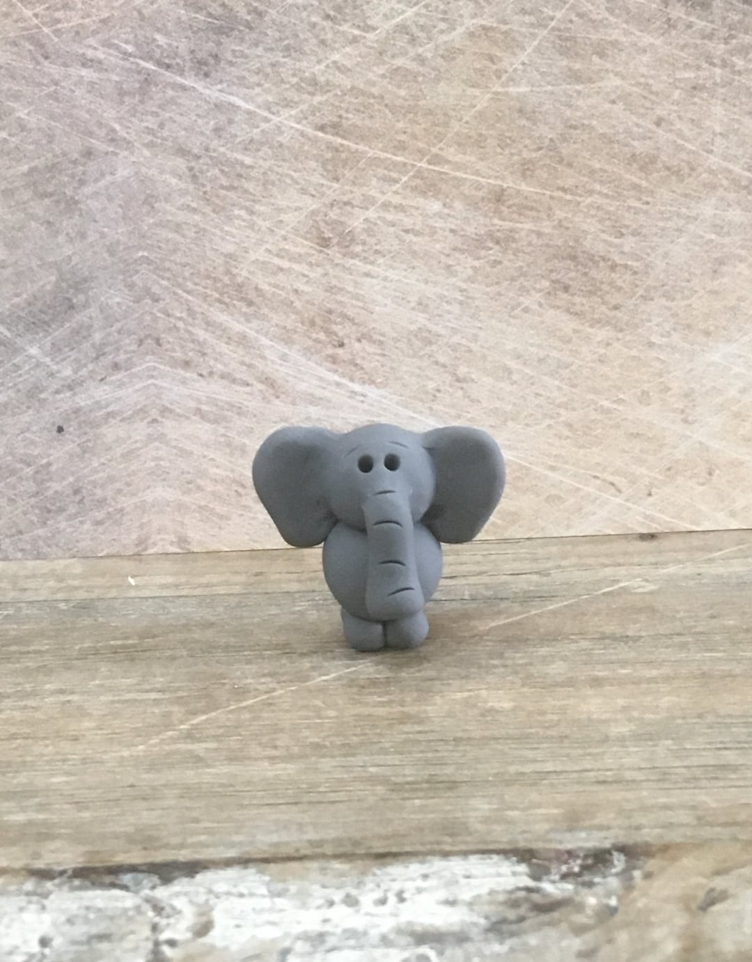 Elephant Clay Figure Handmade Miniature Model - Etsy