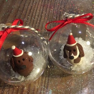 Spaniel Dog Baubles Christmas Decorations Springer Spaniel Cocker ...