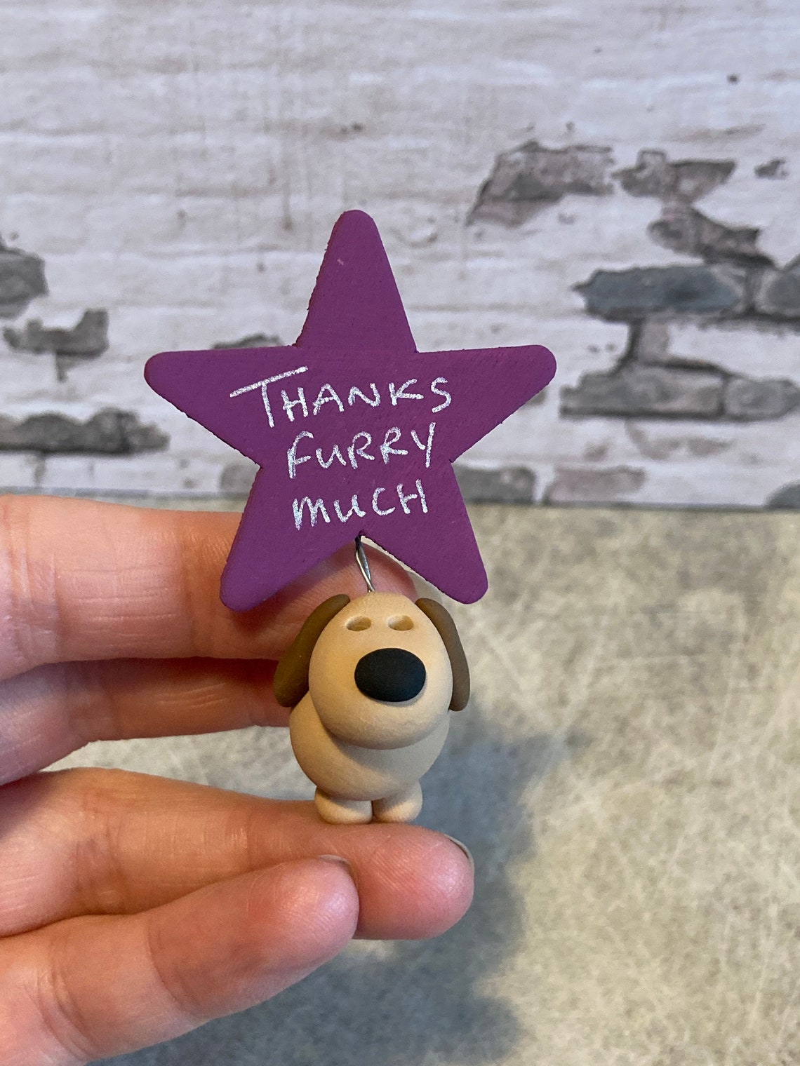 Dog Thank you gift thanks furry much | Etsy