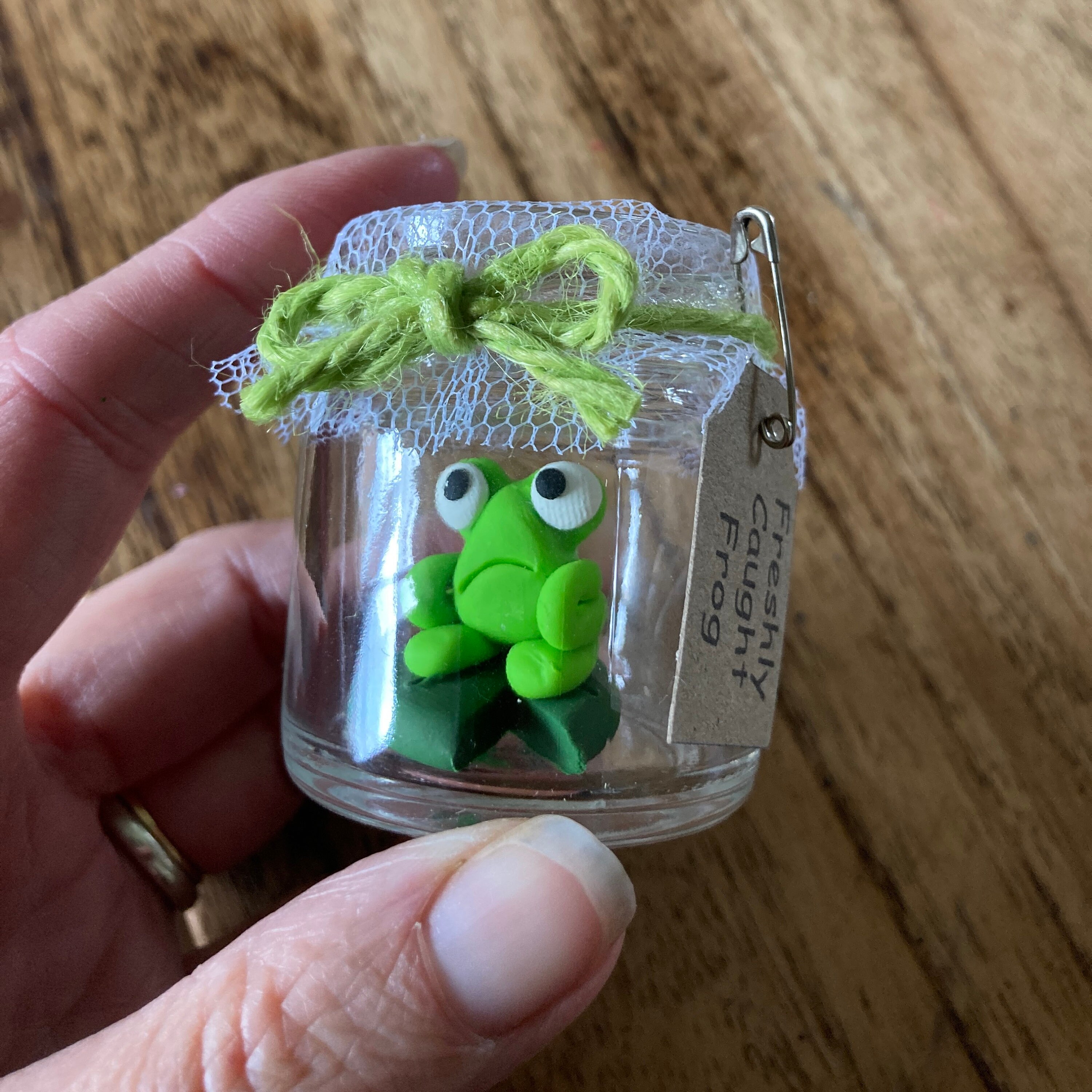 Frog Clay Figure Freshly Caught Frog Frog Collector Frog - Etsy