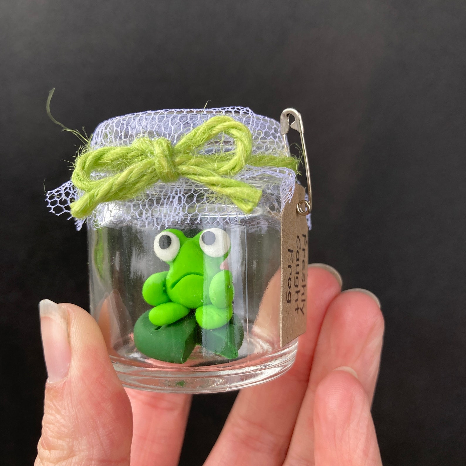 Frog Clay Figure Freshly Caught Frog Frog Collector Frog - Etsy