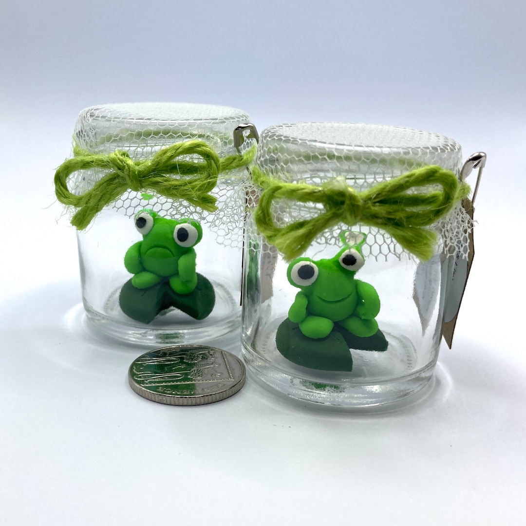 Frog Clay Figure Freshly Caught Frog Frog Collector Frog Phobia - Etsy