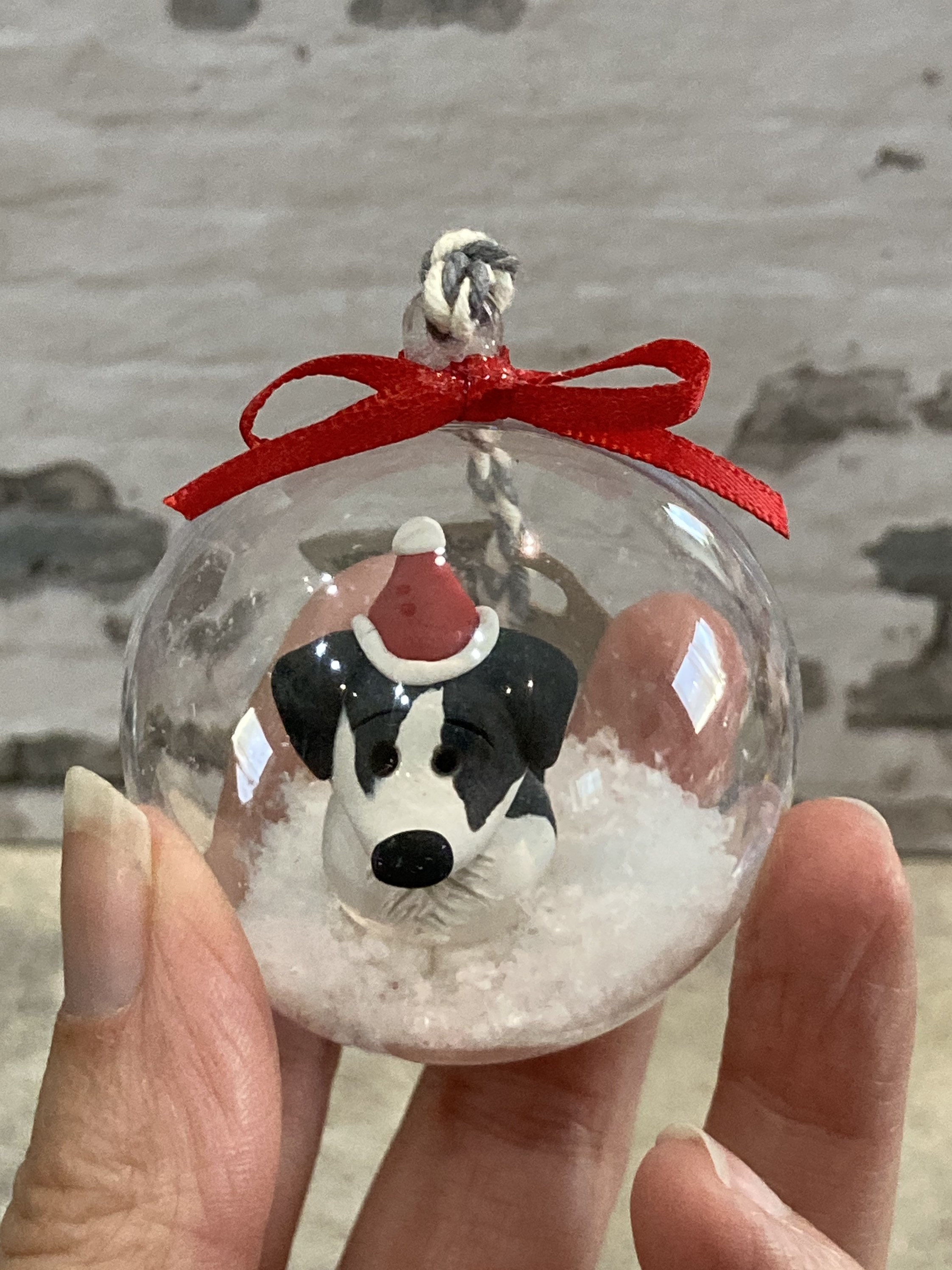 Border Collie Bauble Collie Clay Figure - Etsy
