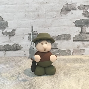 Fisherman Clay Figure Handmade Model - Etsy UK