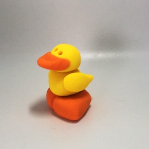 Duck Clay Model Handmade Miniature Figure - Etsy