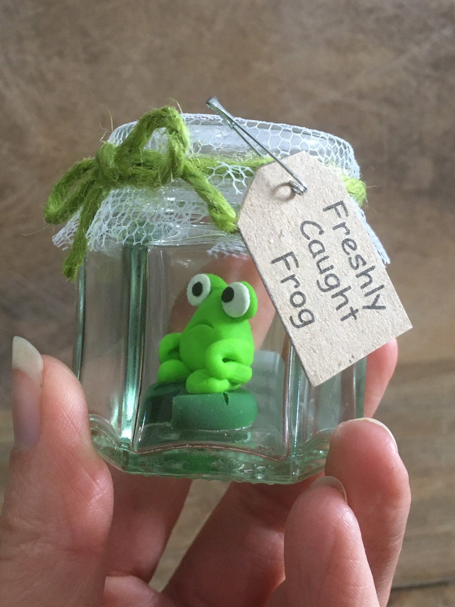 Frog Clay Figure Freshly Caught Frog Frog Collector Frog | Etsy