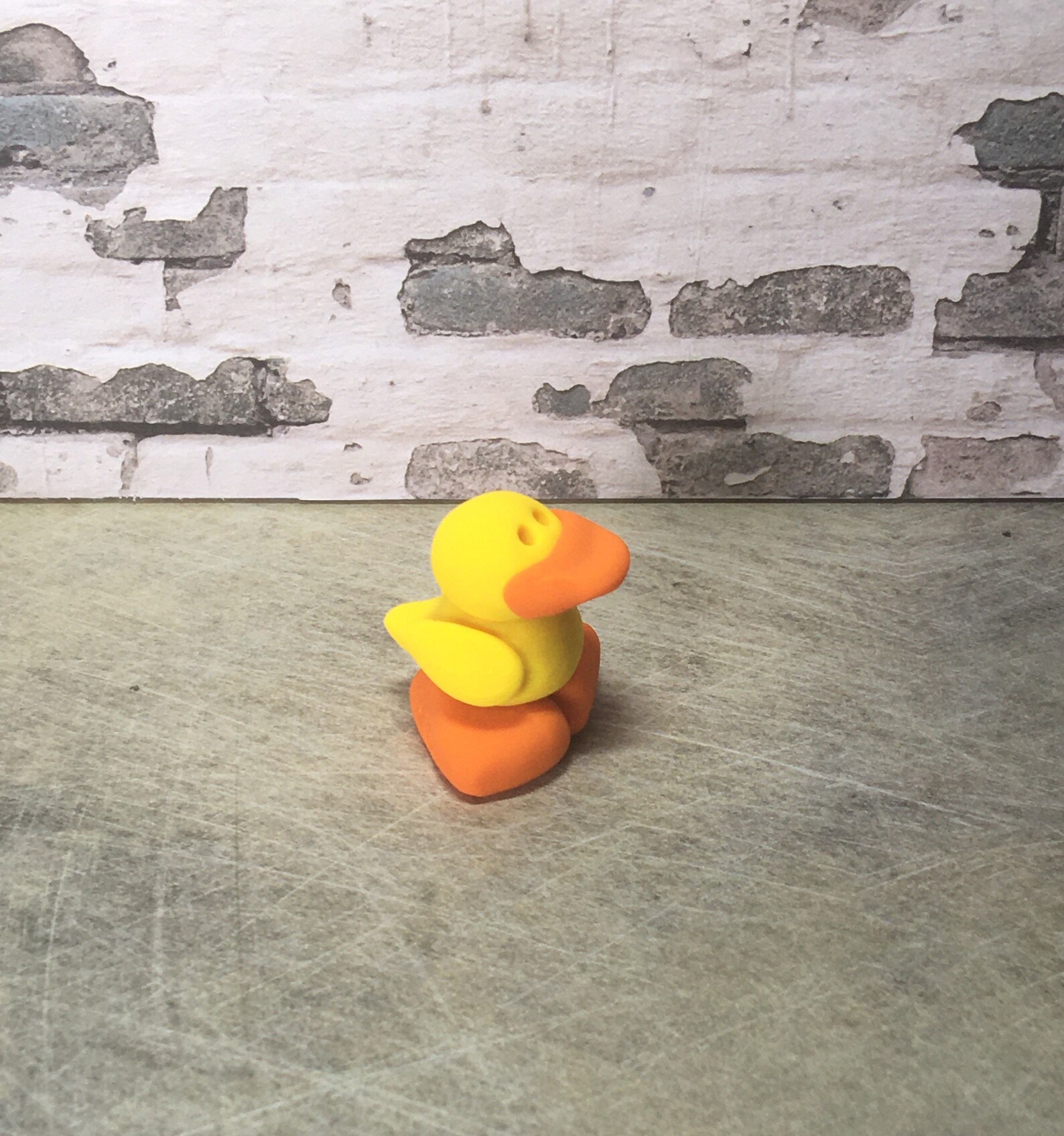 Duck clay model handmade miniature figure | Etsy