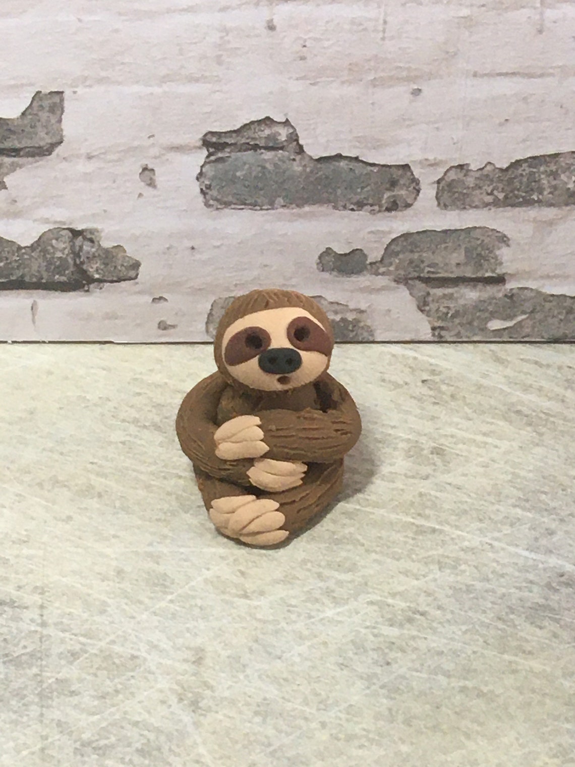 Sloth Clay Figure Handmade Miniature Model - Etsy UK