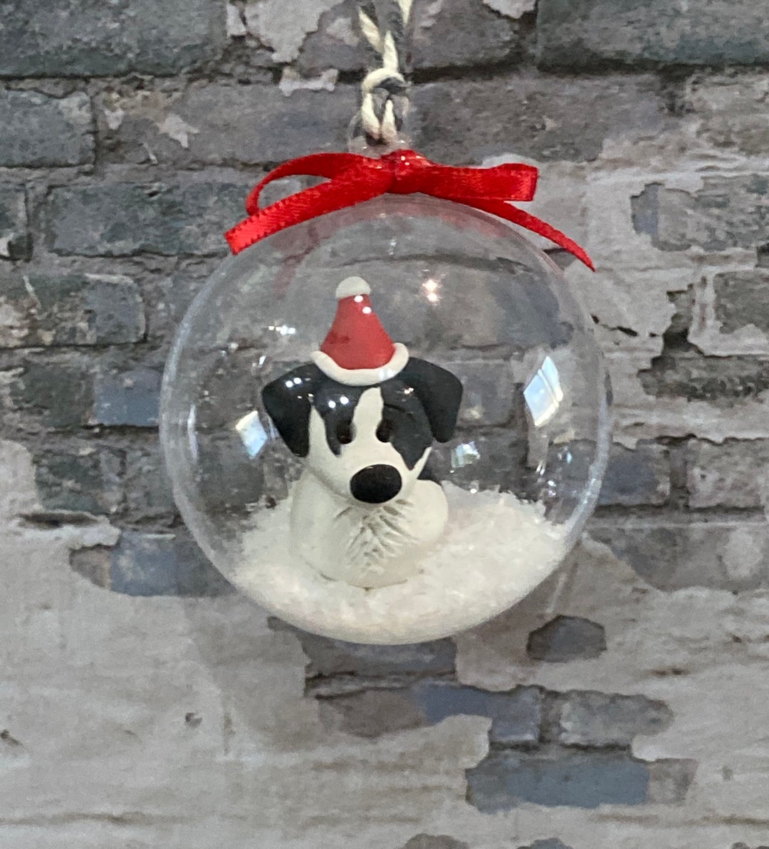 Border Collie Bauble Collie Clay Figure - Etsy