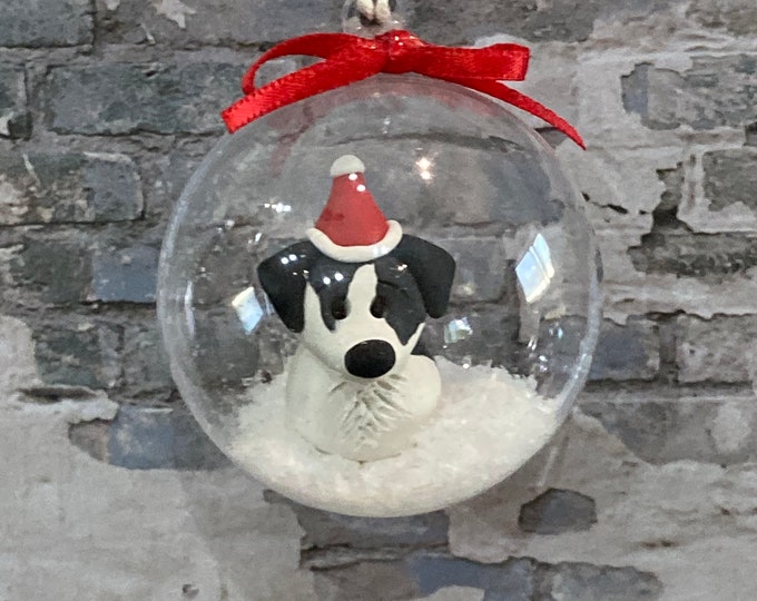 Border Collie Bauble Collie Clay Figure | Etsy