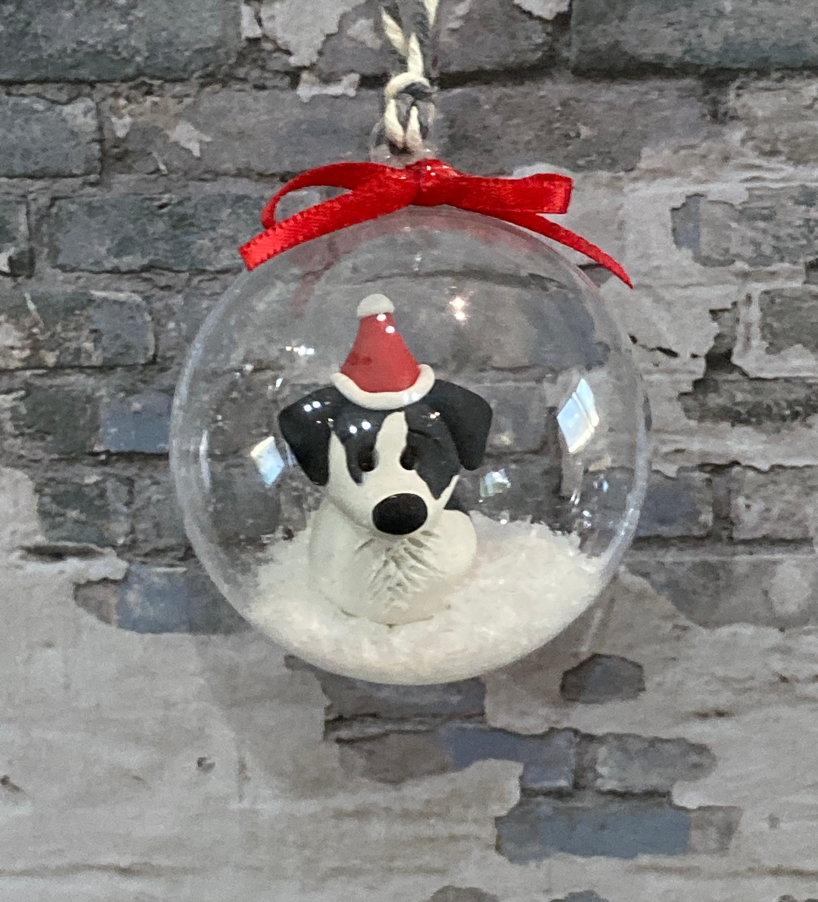 Border Collie Bauble Collie Clay Figure - Etsy