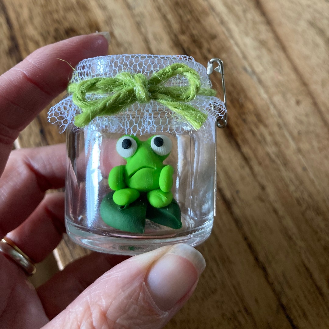 Frog Clay Figure Freshly Caught Frog Frog Collector Frog - Etsy