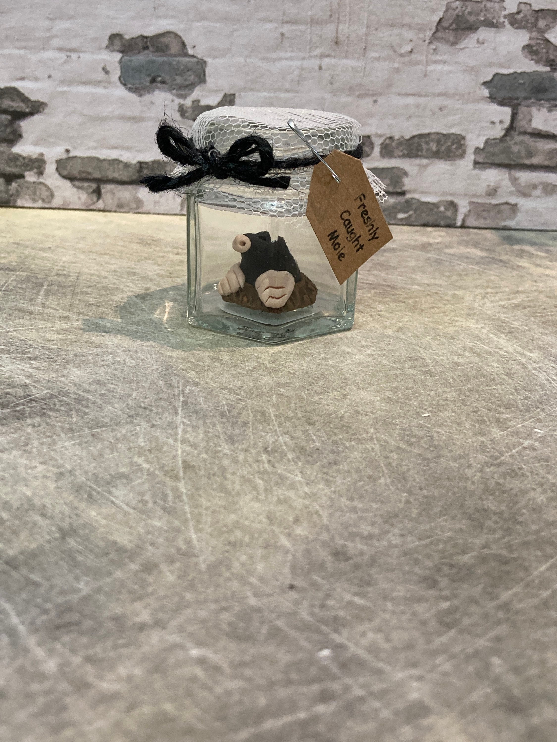 Mole Clay Figure Freshly Caught Mole - Etsy