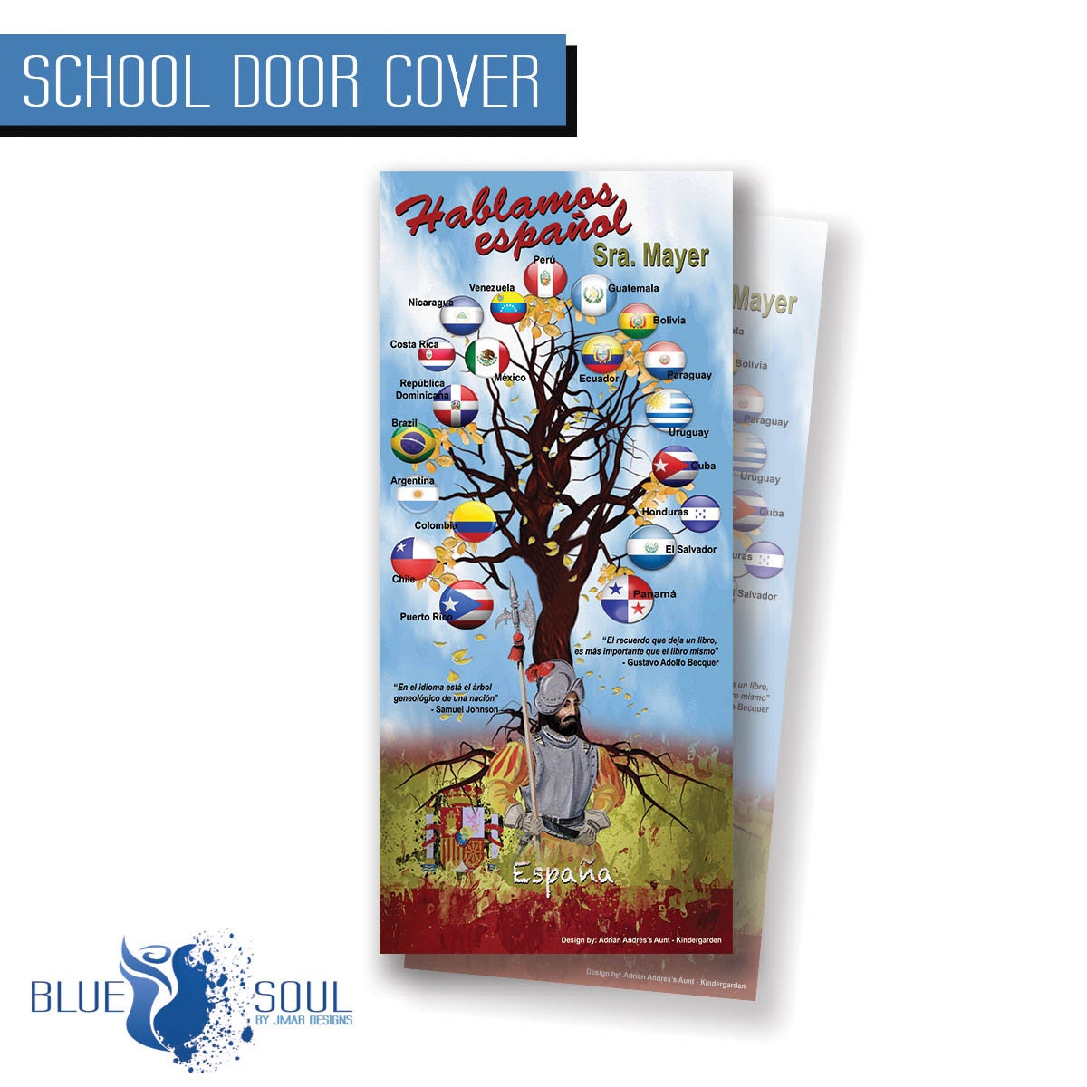 SCHOOL DOOR COVER Design for Homeroom Door | Etsy