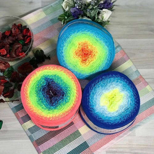 250g Cotton Yarn Yarnart Rosegarden Cotton Hand Knit Summer - Etsy